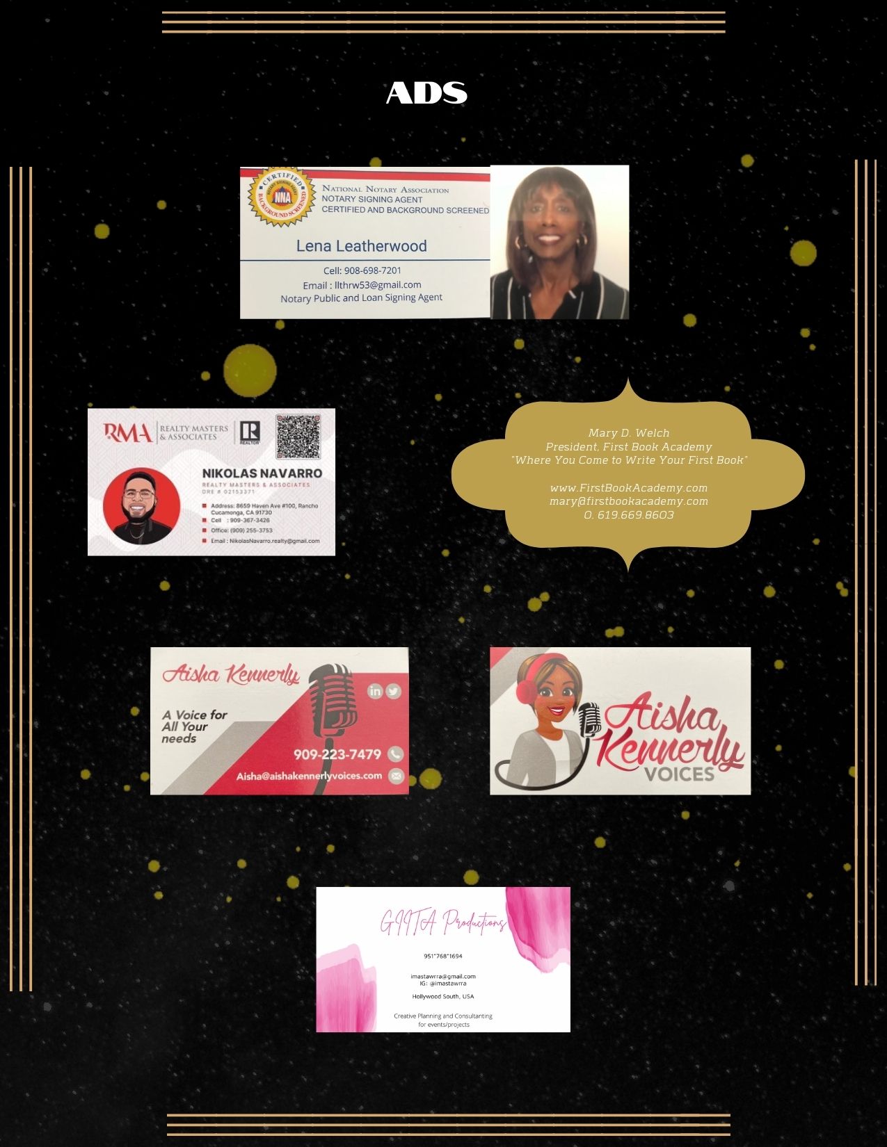 Interactive Roaring 20s Gala – Program | Anointed Vessel Productions