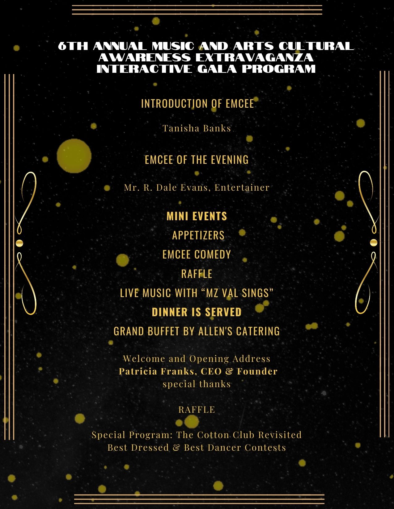 Interactive Roaring 20s Gala – Program | Anointed Vessel Productions